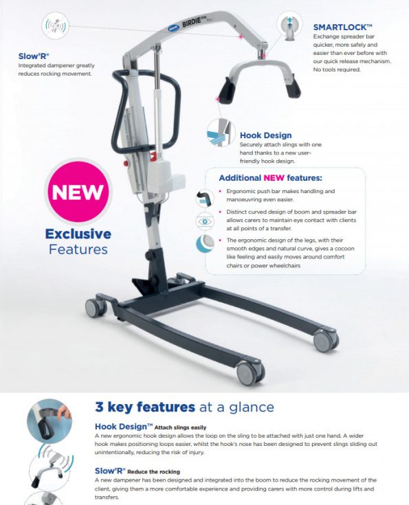 Invacare Birdie 180kg Patient Lift Hoist